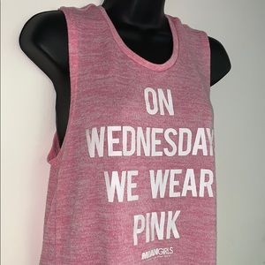 Fifth Sun | Tops | Mean Girls On Wednesday We Wear Pink Tank Large ...